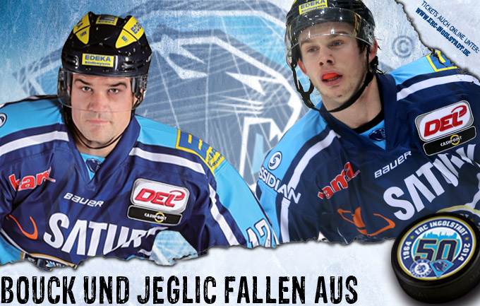 Bouck und Jeglic fallen aus | Profis | ERC Ingolstadt
